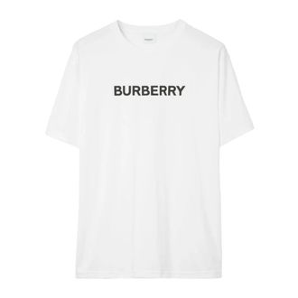 Burberry Klassisches Logo T-Shirt - - Tops - Herren - Wei&szlig; - M