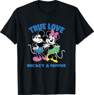Disney Mickey & Minnie Mouse True Love Valentines Day T-Shirt
