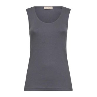 Blanca Vita &Auml;rmelloses Top - - Tops - Damen - Grau - M