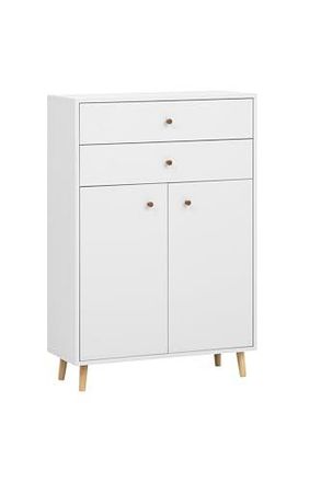 Schildmeyer Bjarne Highboard 701981, wei&szlig; matt, 77 x 33 x 113,4 cm