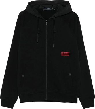 Karl Lagerfeld Homme, Sweatshirts et sweats &agrave; capuche, Noir, Taille: XL Doudoune &agrave; capuche