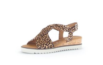 Gabor Damen Keilsandalen, Frauen Sandalen,offene Schuhe,Strandschuhe,Keilsandaletten,Keilabsatz,Wedge-Heel,hoch,Natur (Kork/Creme),36 EU / 3.5 UK