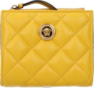 Versace Leder Geldb&ouml;rse - - Accessories - Damen - Gelb - ONE SIZE