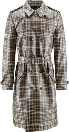 Burberry Homme, Manteaux, Multicolore, Taille: L Foxfield Madras Trench