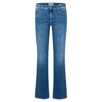 Cambio Femme, Jeans, Bleu, Taille: 44 FR Pantalon évasé Paris en denim lavé