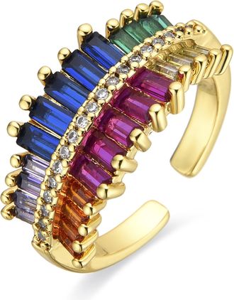 Luxenter Ring mit 18-kar&auml;tigem Gold - Osere, Metall, Zirkonia