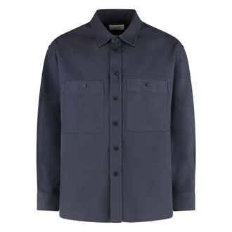 Christophe Lemaire Utility Overshirt - - Jackets - Herren - Blau - M