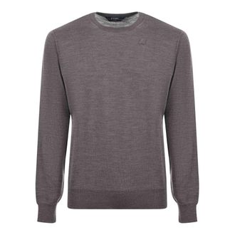 K-Way Pull en laine m&eacute;rinos Sebastien - Homme - Pulls - Beige - Taille: XL