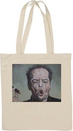 Generic Clown Smoking Sac fourre-tout en coton naturel Blanc