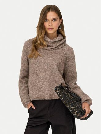 Only Rollkragenpullover Gila 15358571 Braun Regular Fit