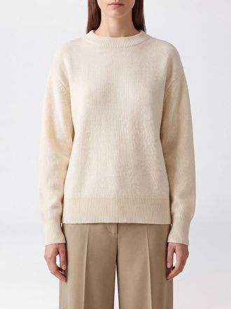 Semicouture Pullover mit Rundhalsausschnitt und Rippb&uuml;ndchen aus Woll-Kaschmir-Mischung
