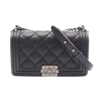 Chanel Pre-owned Sac bandouli&egrave;re Boy en cuir dagneau - Femme - Pre-owned - Noir - Taille: ONE Size