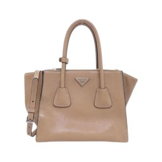 Prada Pre-owned Glace Calf Handbag - Femme - Pre-owned - Beige - Taille: ONE Size
