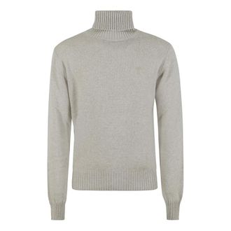 Ami Homme, Pulls, Beige, Taille: XS Pull Col Roulé en Cachemire