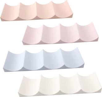 Lurrose 4st&uuml;cke Weinflaschenregal Aus Hochwertigem Material Stapelbar F&uuml;r Platzersparnis rutschfeste Unterseite F&uuml;r Familien Restaurants Und Bars Als Weinhalt