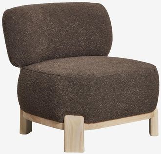 Sklum Sklum - 2er-Set Sessel aus Gummibaumholz, gepolstert Eldred