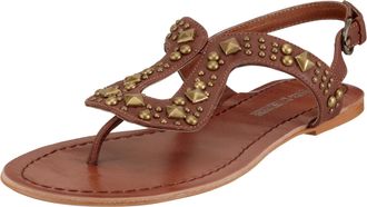 Buffalo 309-1359 valery leather, Damen Sandalen/Zehentrenner, braun, (brown 01), EU 36