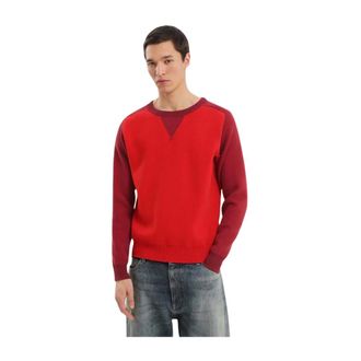 1989 STUDIO Roter Pullover mit Rundhalsausschnitt - - Knitwear - Herren - Rot - XL