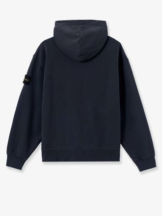 Stone Island Mens Sweatshirt Oversized Organic Cotton Blue Sweatshirts Sweater
