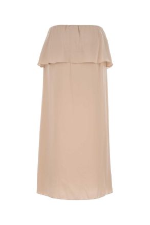 Chlo&eacute; Womens Pastel Pink Satin Skirt Rosedust Exterior: Silk Gonne