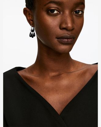 Arket Versilberte Hoops -Silberfarben