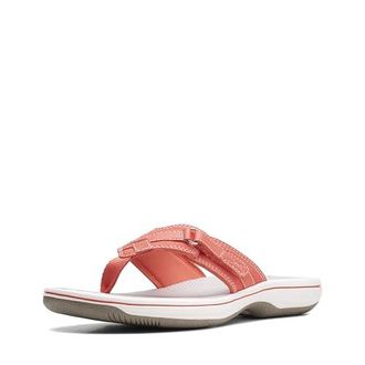 Clarks Femme Breeze Sea Tongues, Corail Brillant synthétique, 39 EU