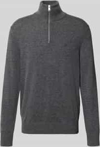 Marc O'Polo Regular Fit Troyer aus Baumwoll-Schurwoll-Mix