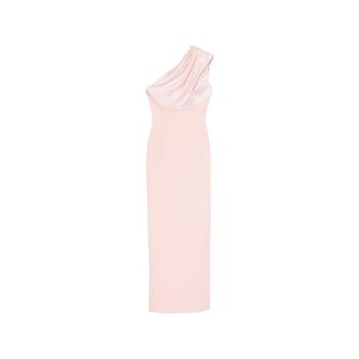 Solace London Draped One-Shoulder Gown - - Dresses - Damen - Rosa - M