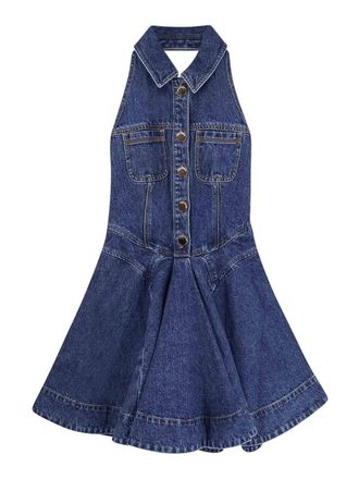 Self Portrait Jupe Midi - Bleu