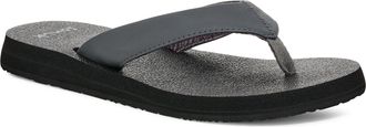Sanuk Damen Yogamatte Flip Flop, anthrazit, 38 EU