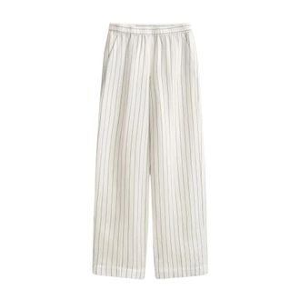 GANT Gestreifte Leinenmischungs-Hose - - Trousers - Damen - Mehrfarbig - 2XS