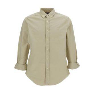 Polo Ralph Lauren Piqu&eacute; Button-down Hemd - - Shirts - Herren - Beige - XL