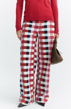 Thinking Mu Thinking MU Damen vegan Hose Cheshire Checks Serena Mehrfarbig