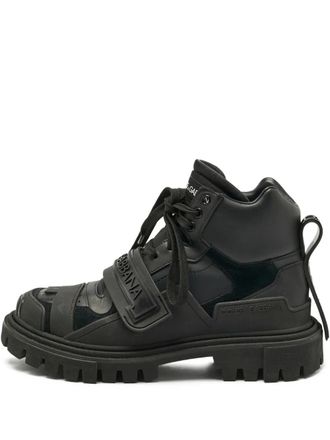 Dolce & Gabbana Stiefel mit Logo-Detail - Schwarz