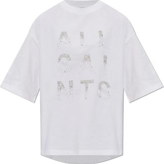 AllSaints Femme, Tops, Blanc, Taille: 42 FR Stacks Amelie T-shirt