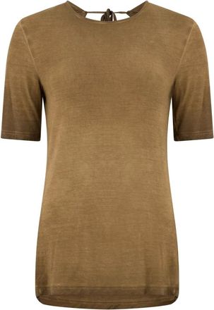 Uma Wang UMA Wang, Femme, Tops, Vert, Taille: 38 FR T-shirt &agrave; manches courtes