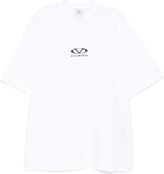 VETEMENTS T-Shirt mit Logo-Print - Weiß