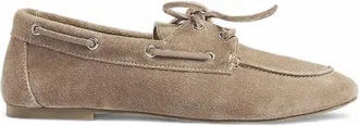NA-KD Chaussures bateau - Vert clair-Neutral