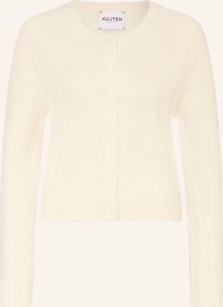 Kujten Kujten Strickjacke Caroline Aus Cashmere weiss