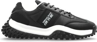 Versace Jeans Couture Homme, Chaussures, Noir, Taille: 45 EU Chaussures de sport avec logo imprim&eacute;