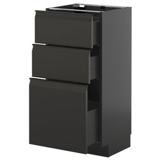 IKEA METOD / KNIVSHULT Unterschrank mit 3 Schubladen