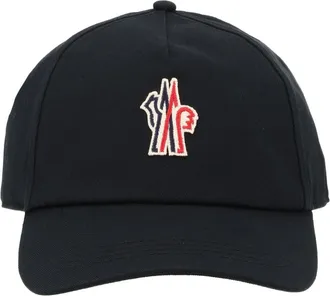Moncler 3B00001_04863999 Cotton Baseball Cap - Black