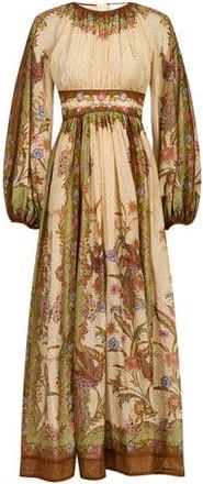 Zimmermann Robe maxi Indra cintr&eacute;e &agrave; imprim&eacute; floral