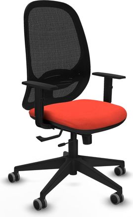 Piqueras y Crespo Cilanco Studentenstuhl mit 1D-Armlehnen, h&ouml;henverstellbare Lendenwirbelst&uuml;tze, ausgestattet mit Syncro/Traslack und Schneideschaum, mit Rollen von 65 