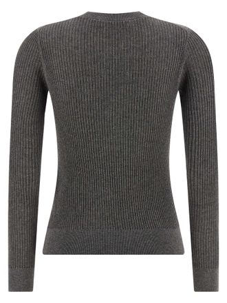 Max Mara Womens Gray Silk Cardigan Clothing