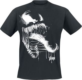 Spider-Man Marvel Games 2 - Venom Splatter Homme T-Shirt Manches Courtes Noir XXL