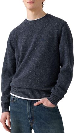 Levi's Herren Original Housemark Sweater Neppy Fleck Dress Blues Multi Colour M