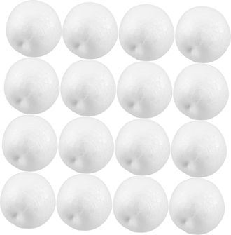 OSALADI 20 Stück Weiße Schaumstoff Äpfel Leichtes DIY Basteln für Weihnachtsbaum Anhänger Vielseitige Kunstprojekte Weihnachtsdeko Schul Ladenpräsentationen