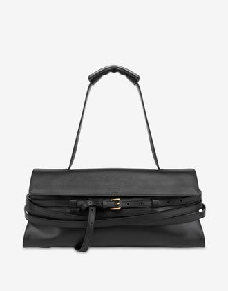 Moschino Sac &agrave; bandouli&egrave;re Moschino Tie Me - Noir