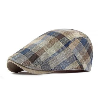 Generic Casquette gavroche &agrave; visi&egrave;re plate en polyester rayures for homme et femme Pour lautomne et lhiver(Color 2)